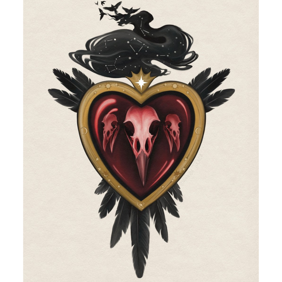 Sacred Heart of Crows- 8x10 Print | COVEN